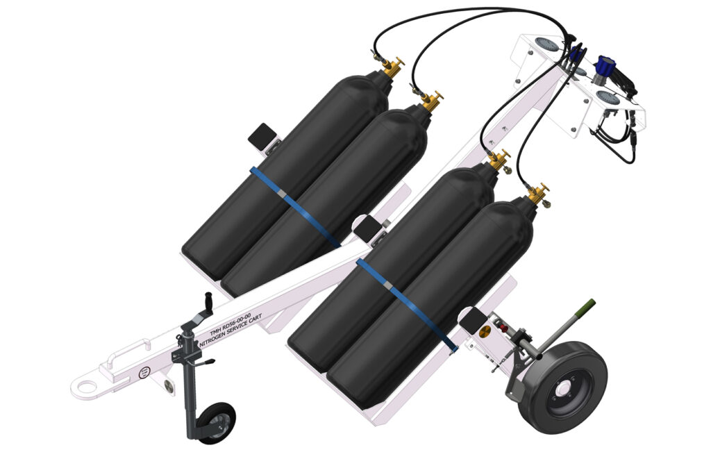 TMH RD56 - Chariot quatre bouteilles azote - TECHMAN-HEAD