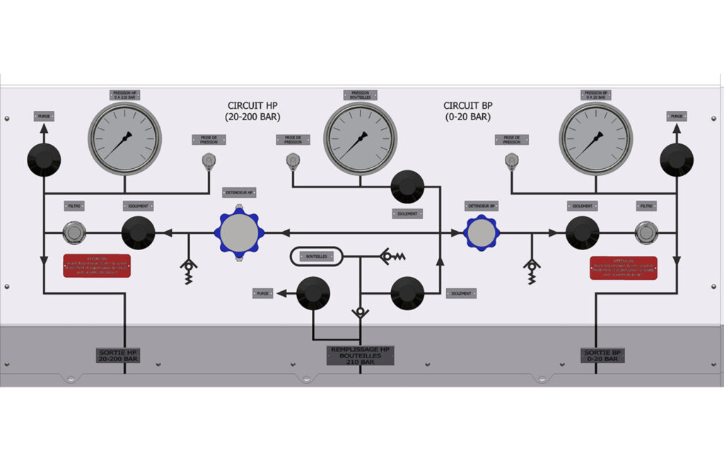 TMH RD73 - Chariot quatre bouteilles azote - TECHMAN-HEAD